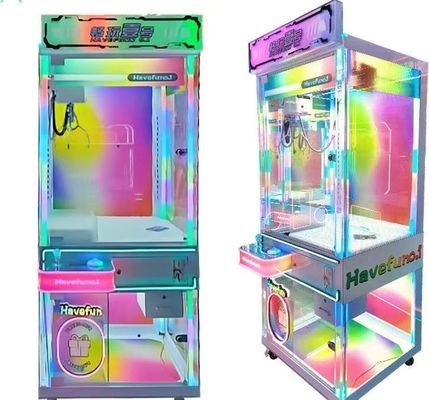 Colorful 1 Players Plush Toy Claw Machine Claw Toy Vending Machine